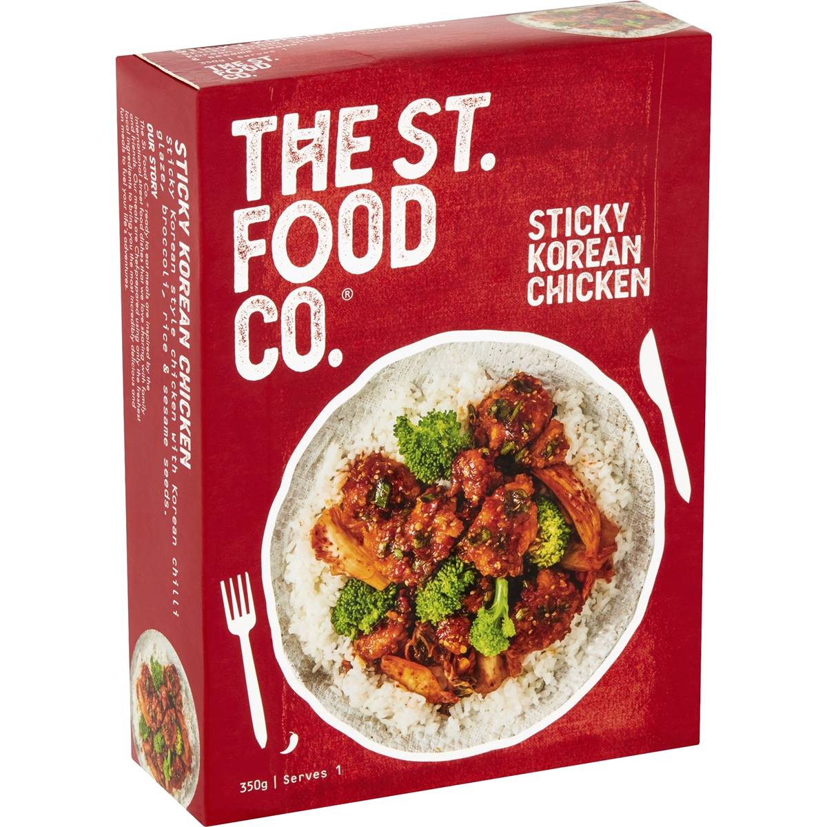 The St. Food Co. Sticky Korean Chicken 350g | Woolworths