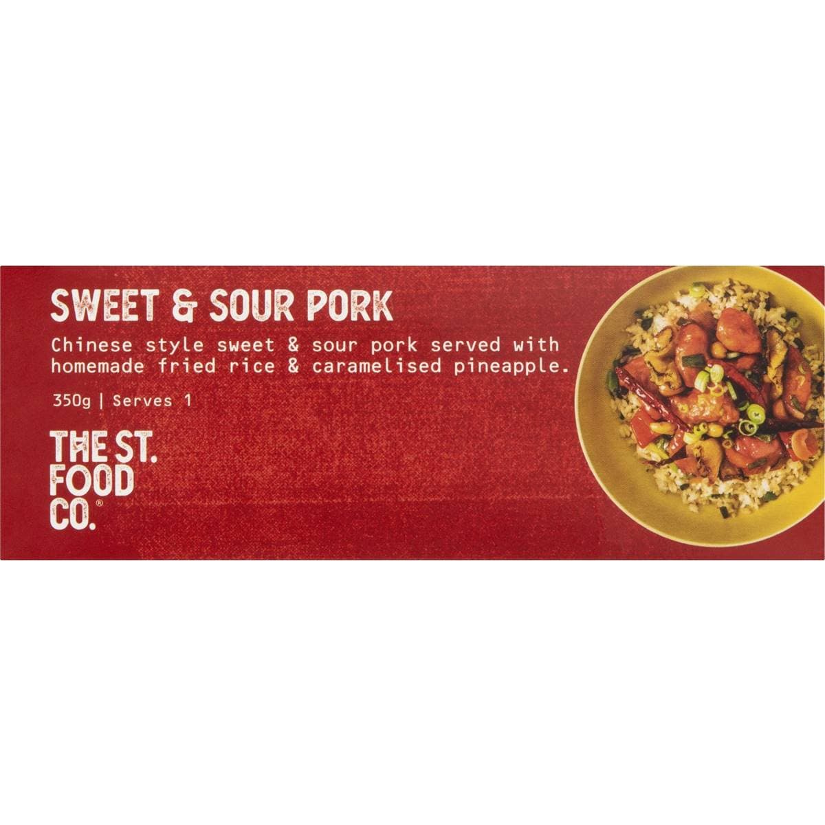 The St. Food Co. Sweet & Sour Pork With Fried Rice 350g | Woolworths