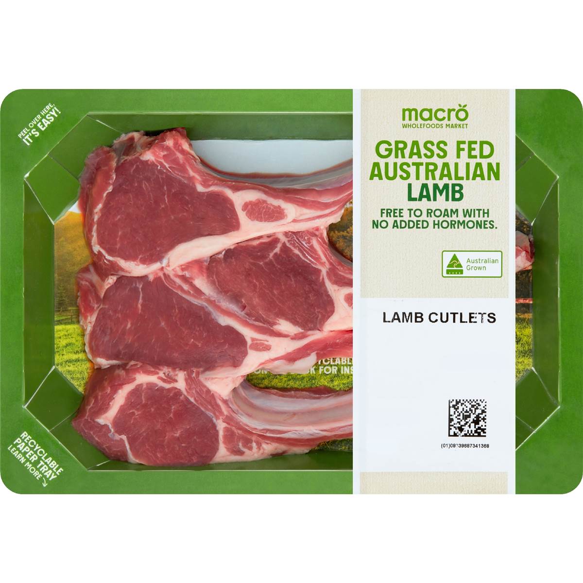 Macro Grass Fed Australian Lamb Cutlets 200g-400g | Woolworths