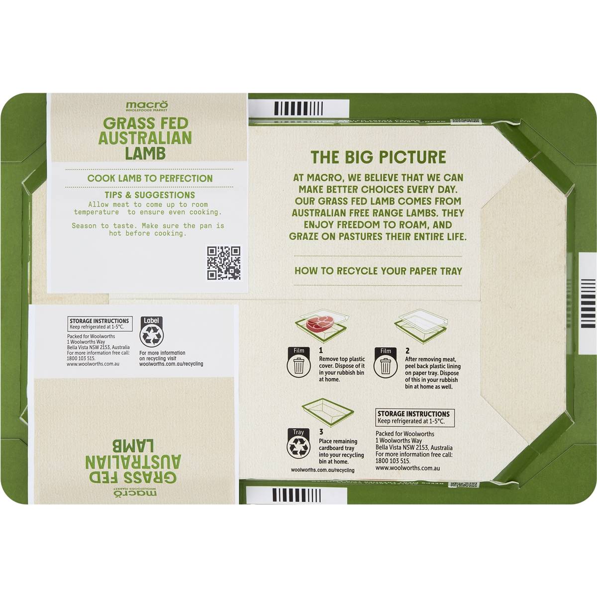 Macro Grass Fed Australian Lamb Cutlets 200g-400g | Woolworths