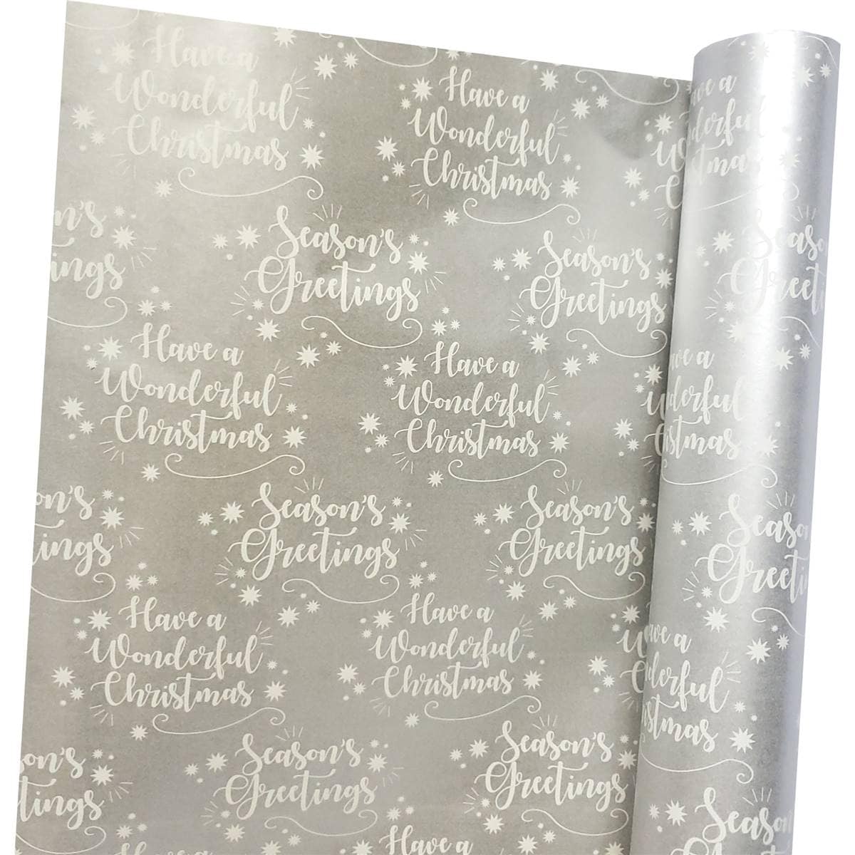 Christmas Silver Wrapping Paper 5m Each | Woolworths