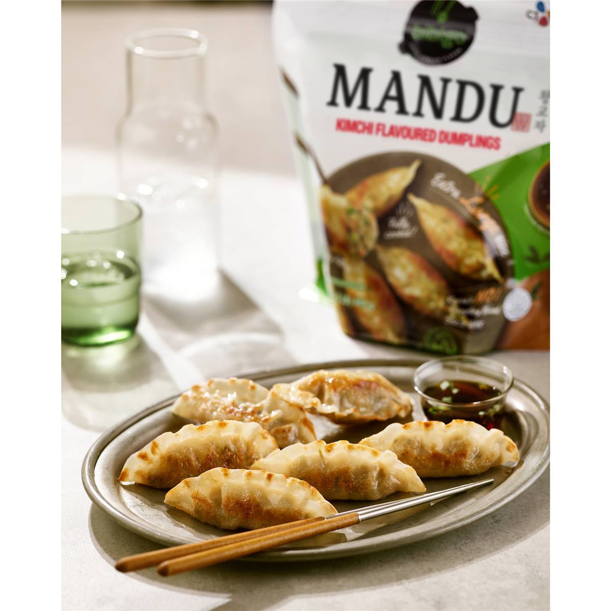 Bibigo Mandu Kimchi Flavoured Dumplings 280g | Woolworths