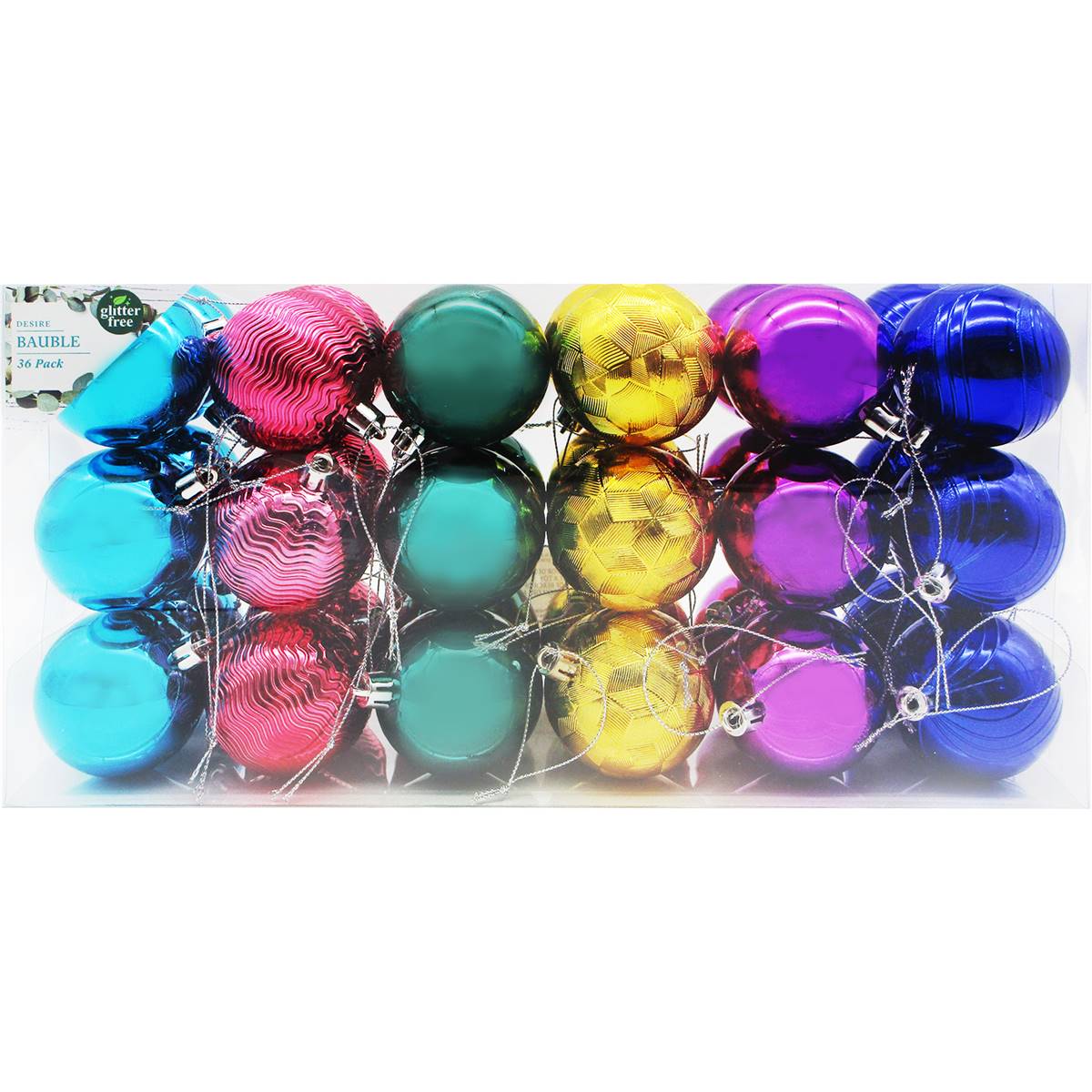 Christmas Bright Baubles 36 Pack | Woolworths