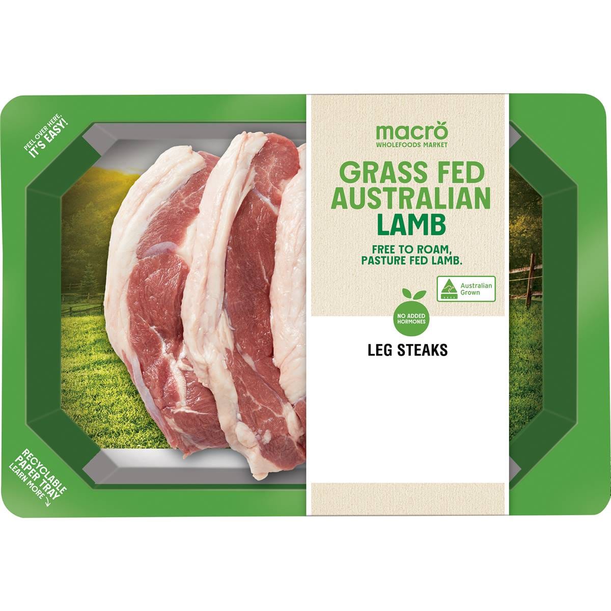Macro Grass Fed Australian Lamb Leg Steaks 250g - 400g | Woolworths