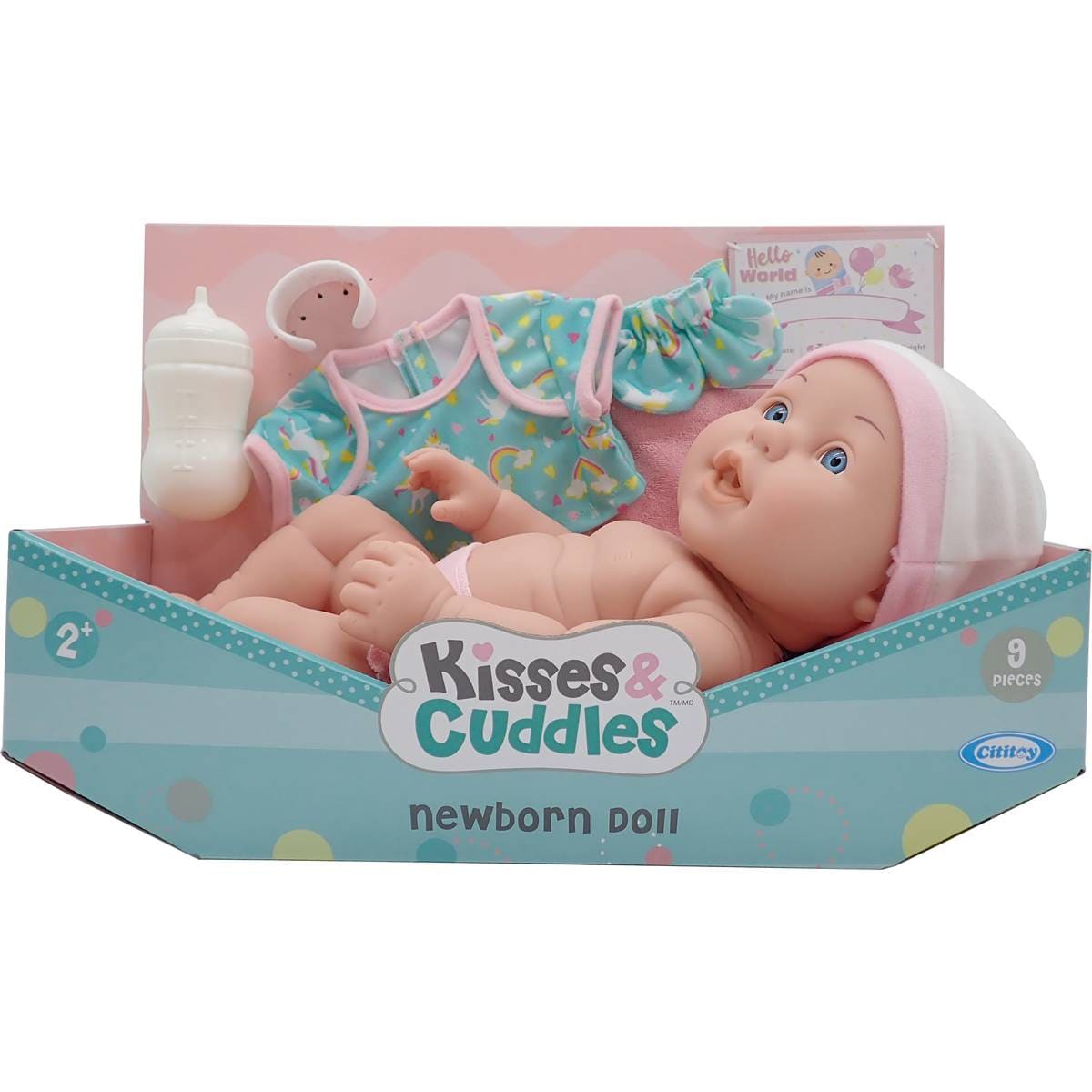 Kisses & Cuddles Newborn Doll Each | Woolworths