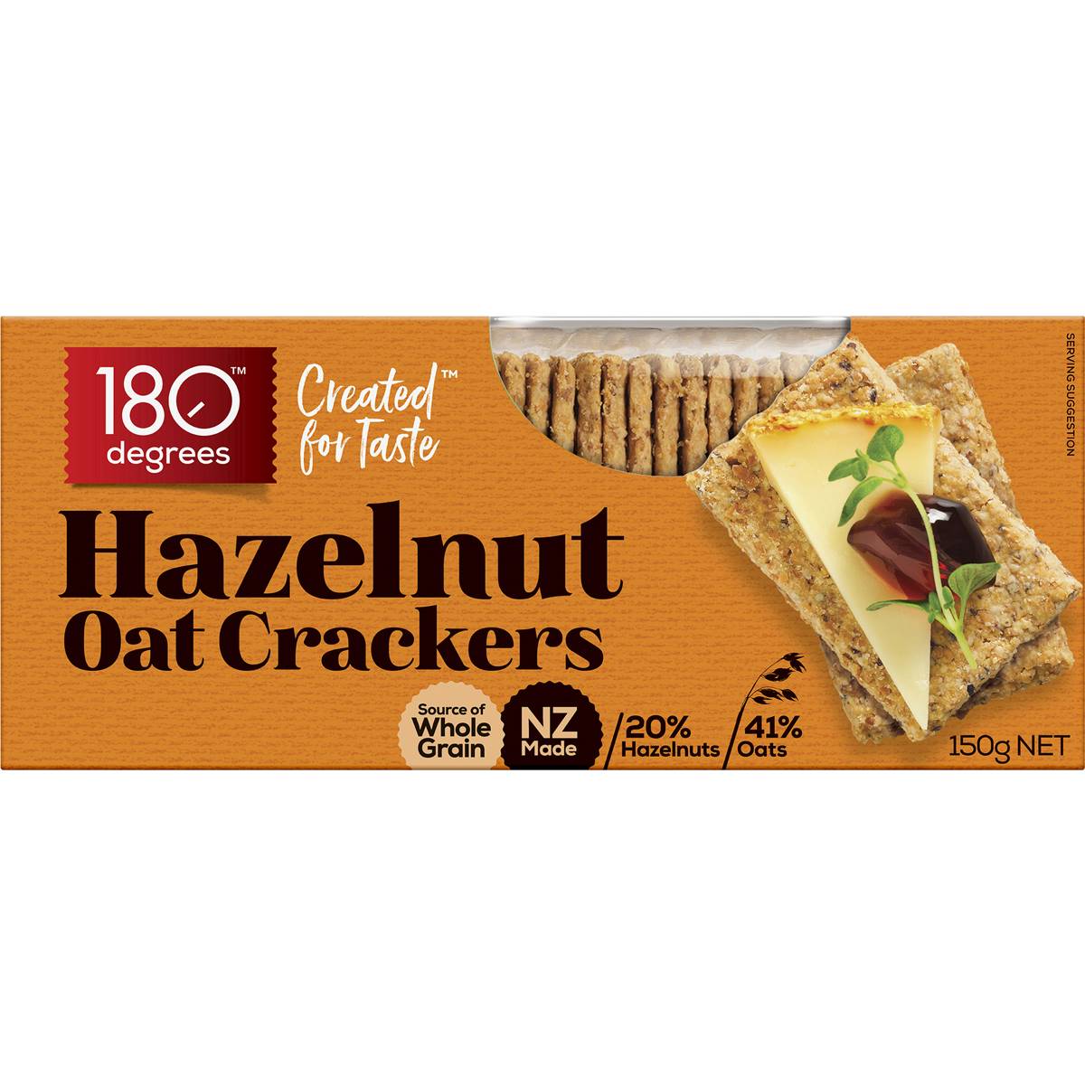 180 Degrees Oat Crackers Hazelnut 150g | Woolworths