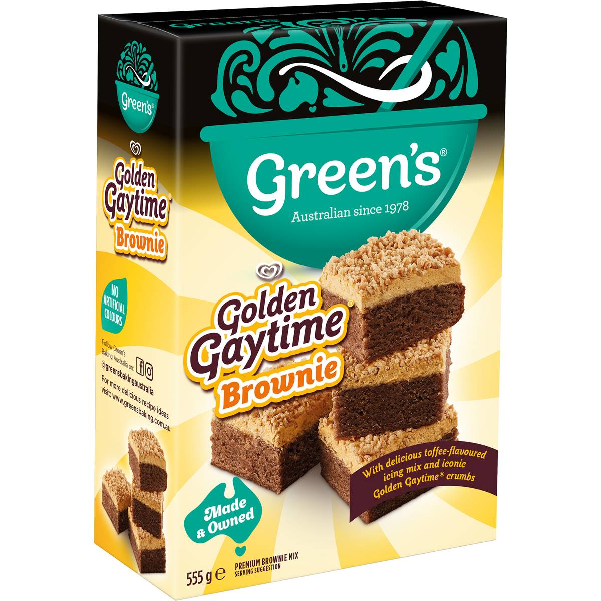 Green's Golden Gaytime Brownie Mix 555g | Woolworths