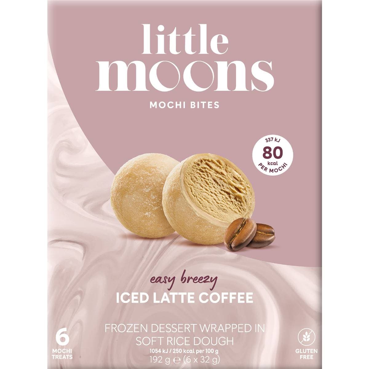 Little Moons Mochi Bites Iced Latte Coffee 6 Pack | Woolworths