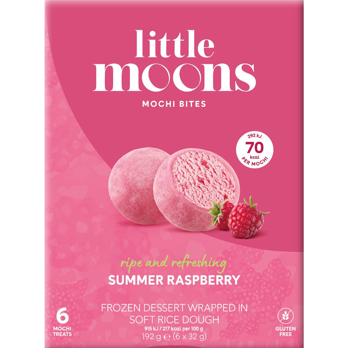 Little Moons Mochi Bites Summer Raspberry 6 Pack | Woolworths