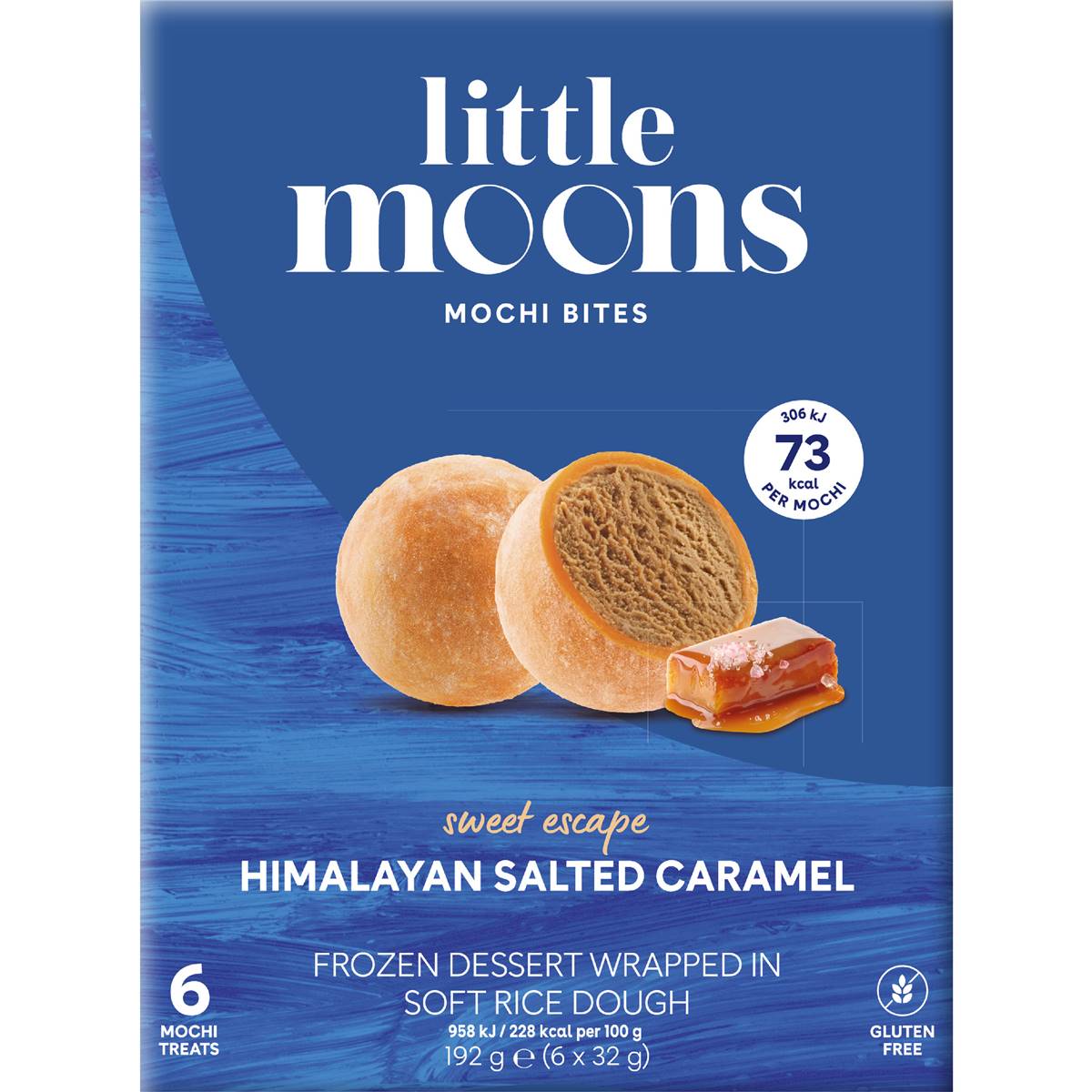 Little Moons Mochi Bites Himalayan Salted Caramel 6 Pack | Woolworths