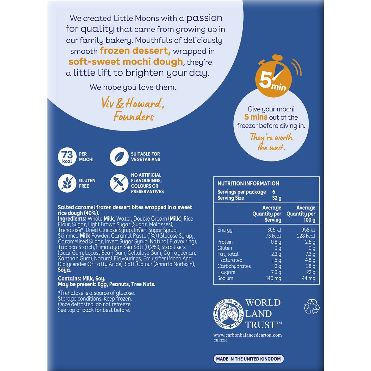 Little Moons Mochi Bites Himalayan Salted Caramel 6 Pack | Woolworths