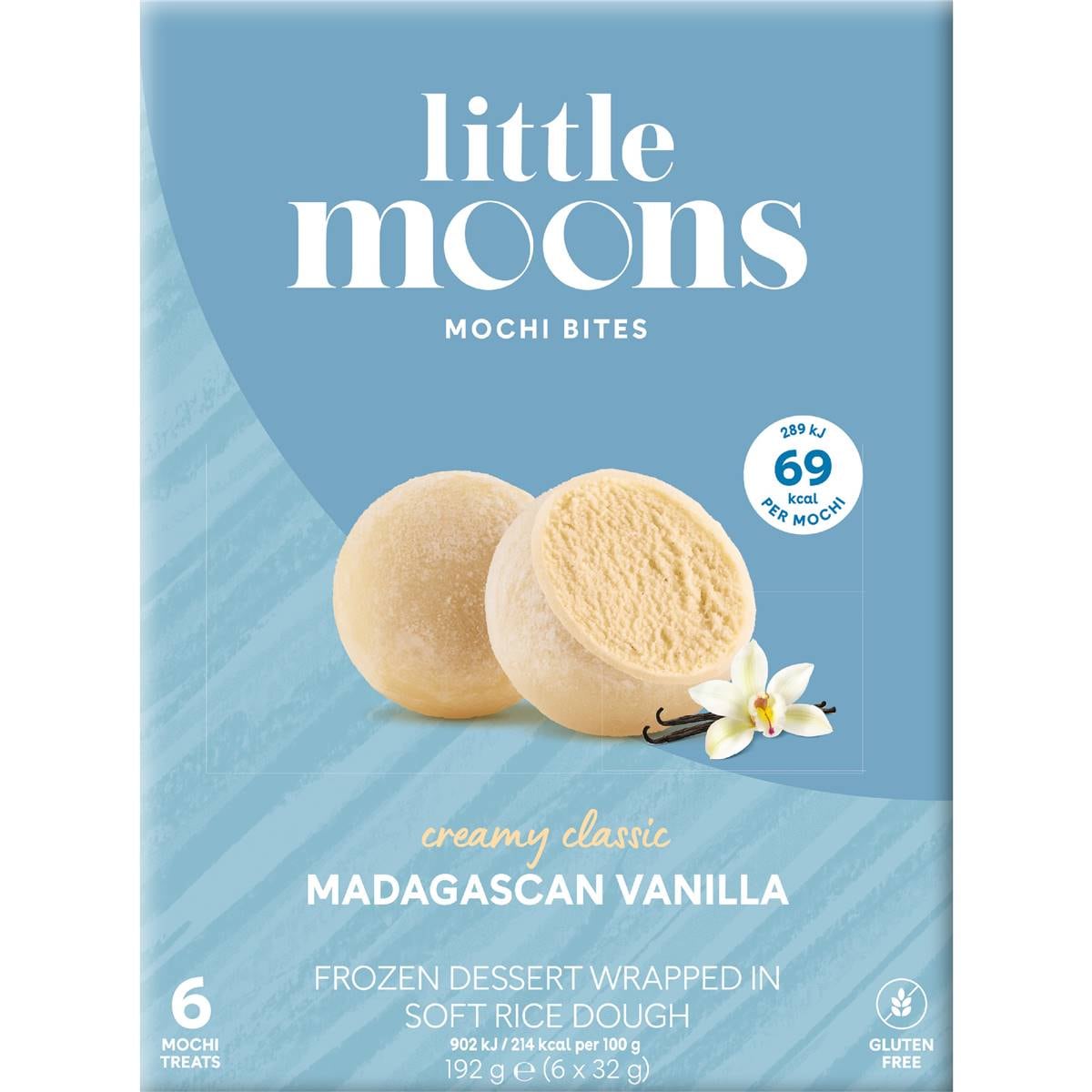Little Moons Mochi Bites Madagascan Vanilla 6 Pack | Woolworths