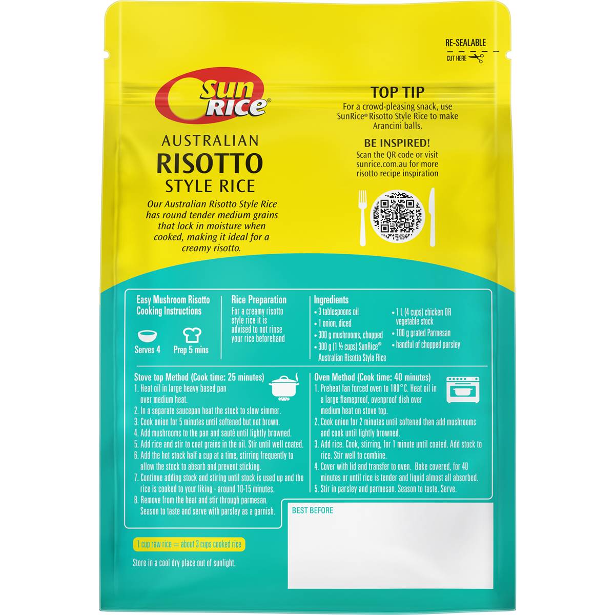 Sunrice Risotto Style Rice 750g | Woolworths