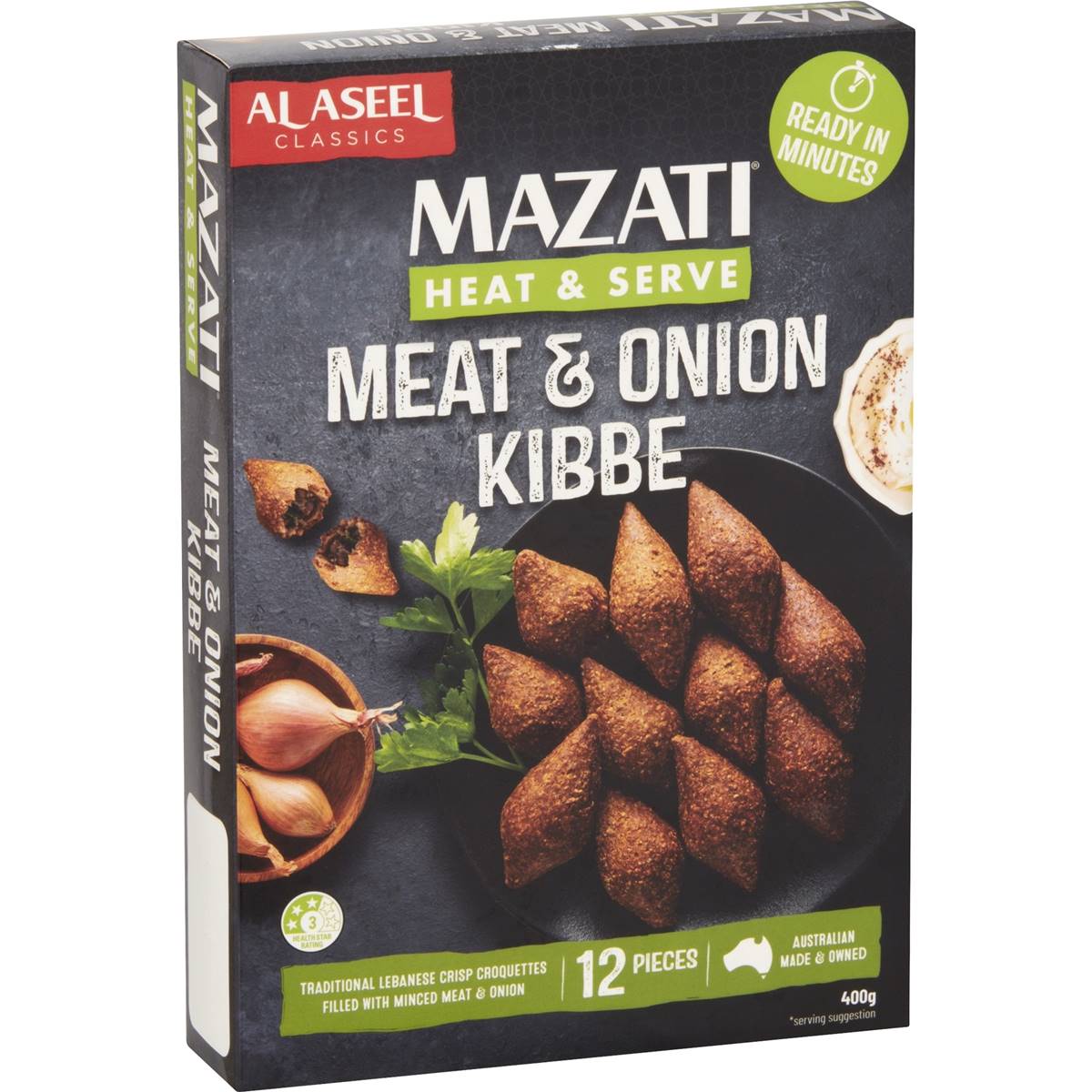 Mazati Meat & Onion Kibbe 12 Pack | Woolworths