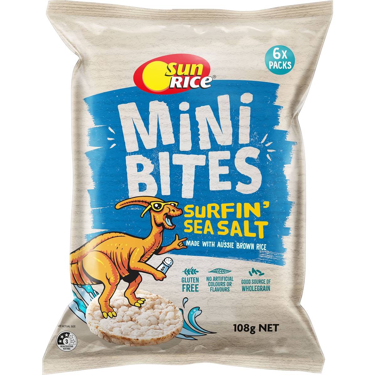 Sunrice Mini Bites Surfin Sea Salt 6 Pack | Woolworths