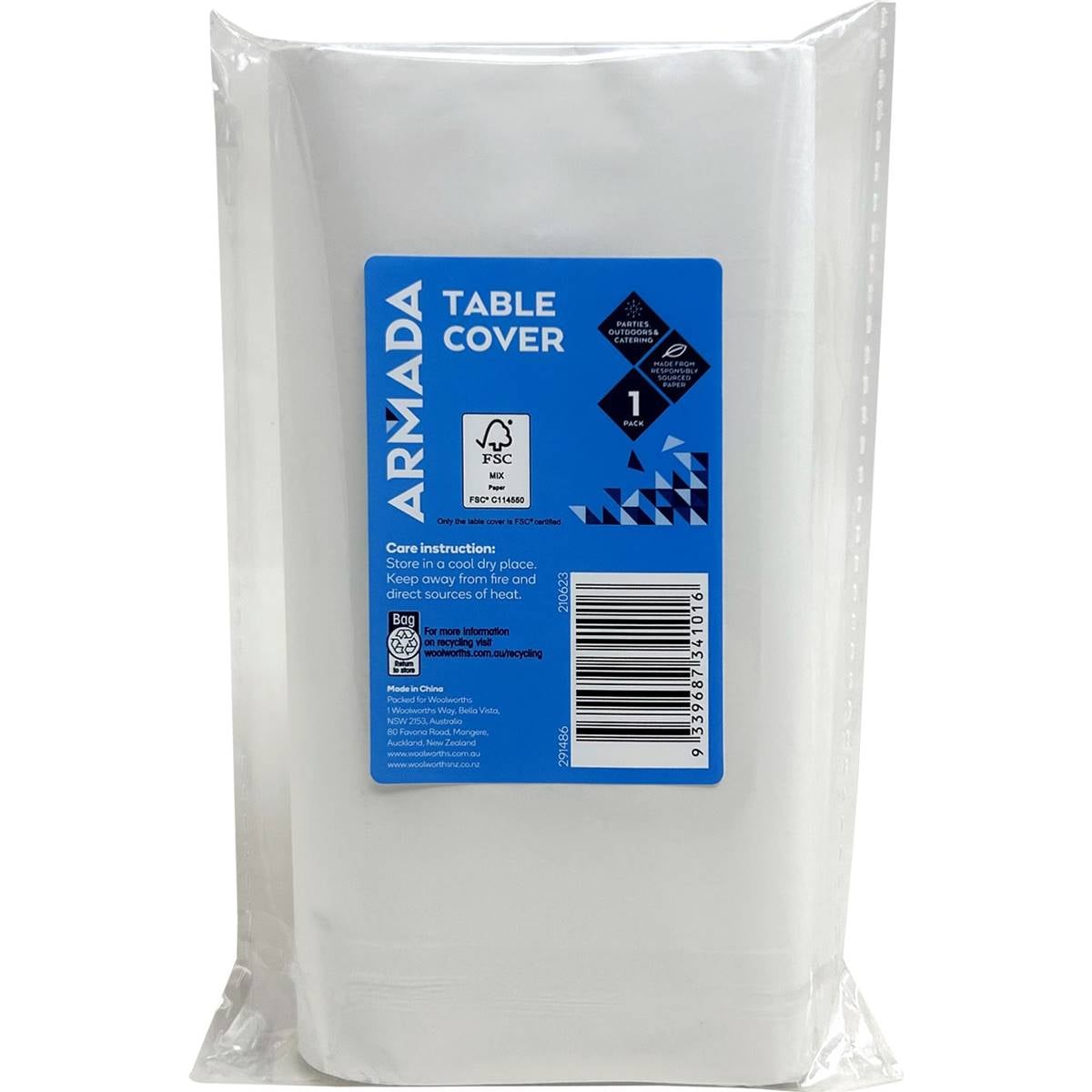 Armada Table Cover Plain Each | Woolworths