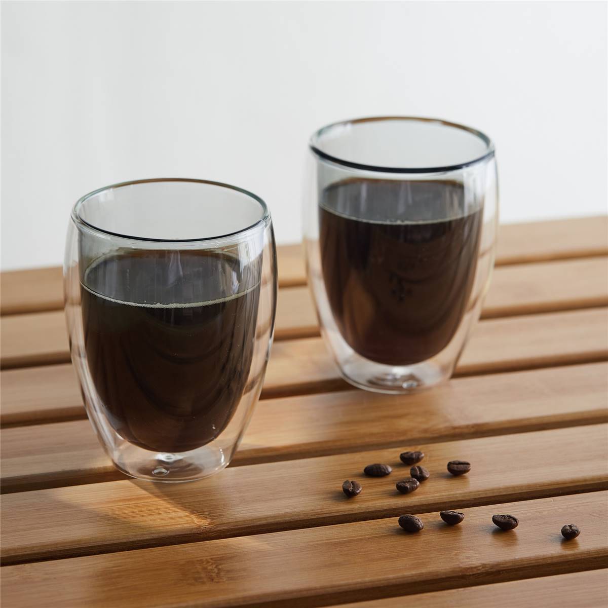 Inspire Double Wall Cafe Glasses Grey Assorted Each | Woolworths