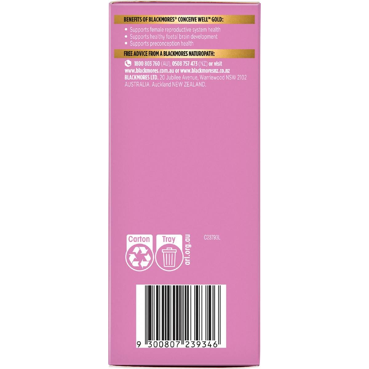 Blackmores Conceive Well Gold Preconception Vitamin 56 Pack | Woolworths