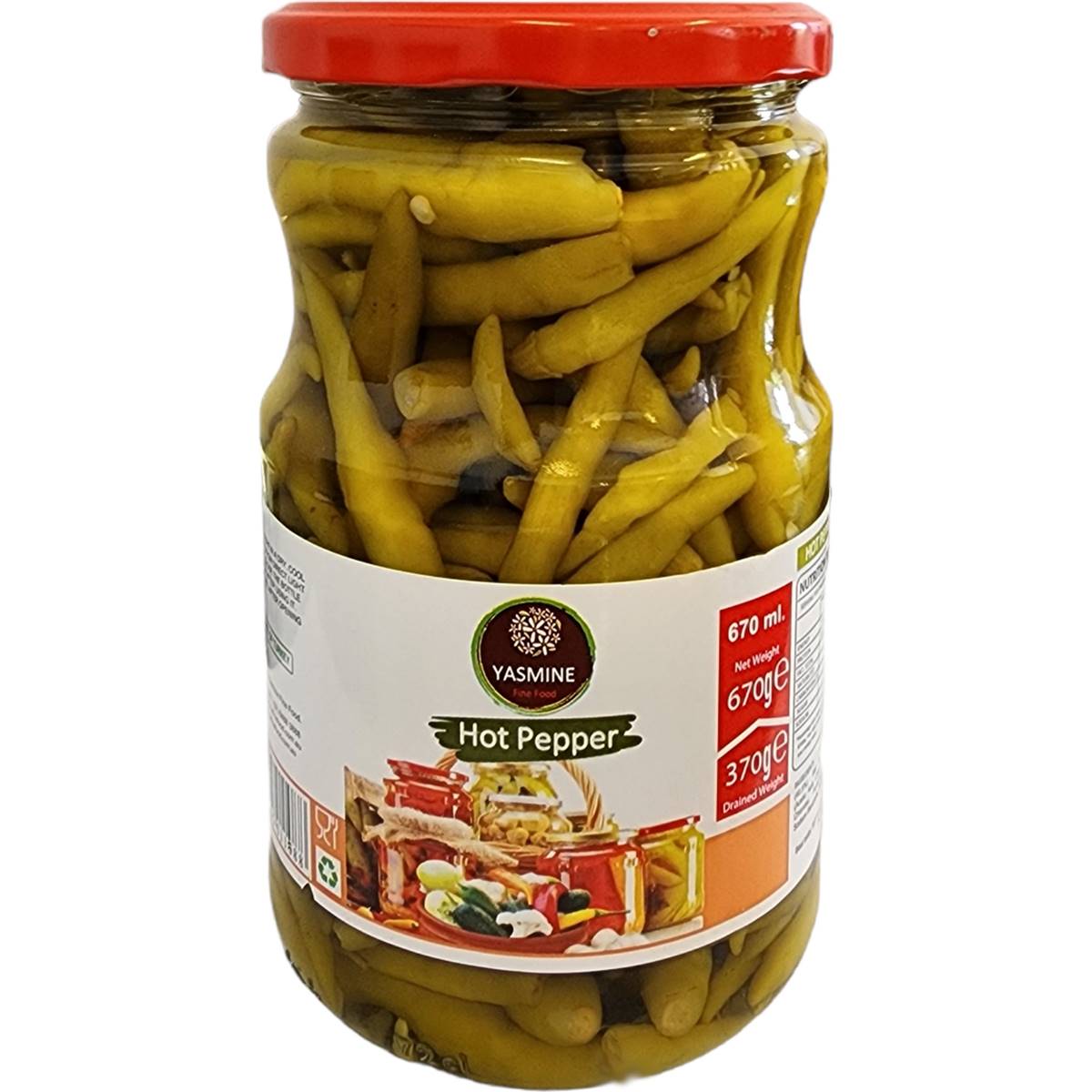 Yasmine Hot Pepper Pickles 670g | Woolworths