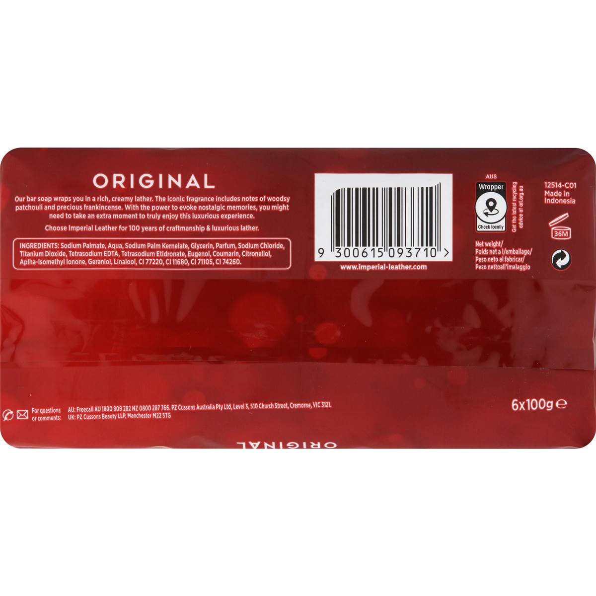 Imperial Leather Original Bar Soap 6 Pack | Woolworths