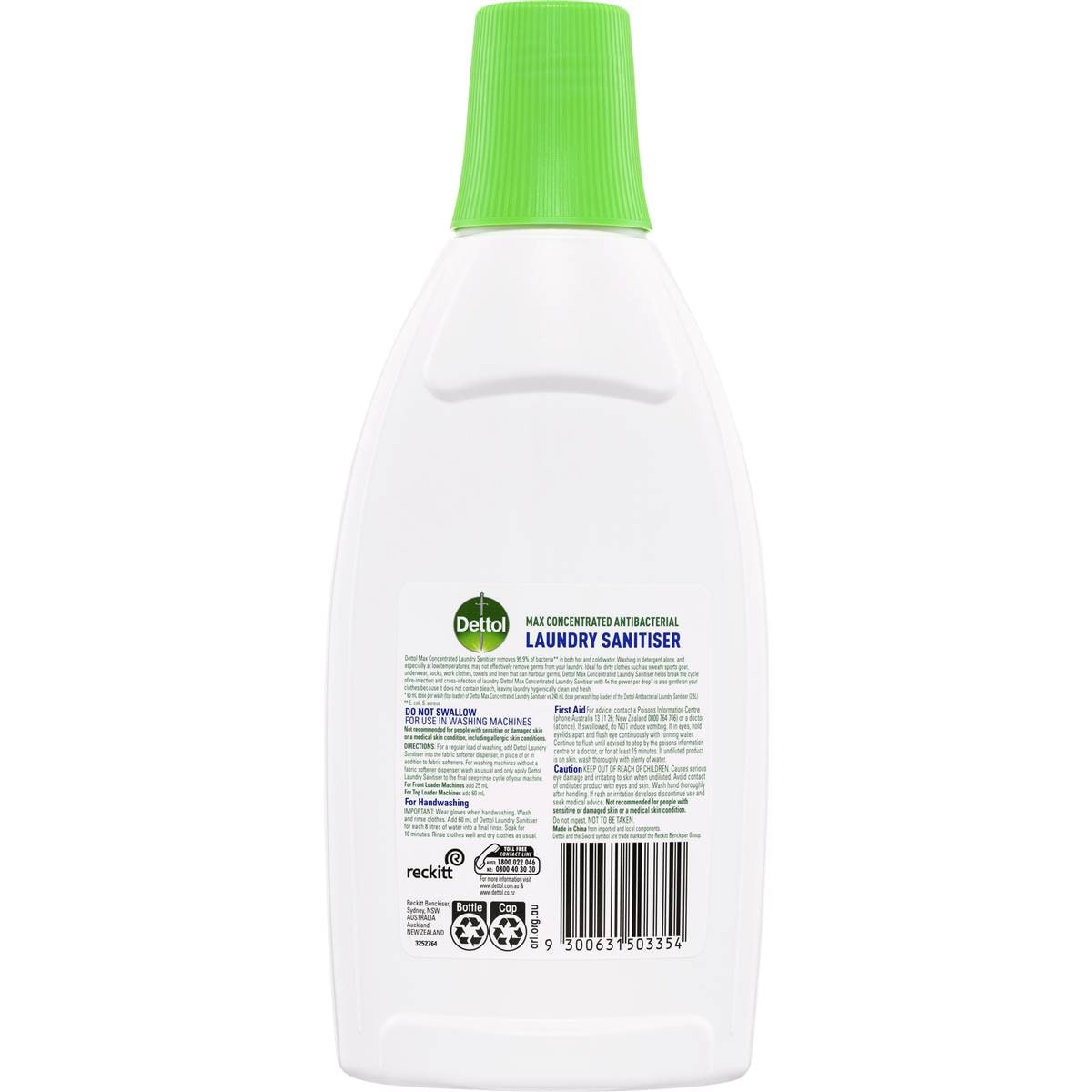 Dettol Antibacterial Max Concentrate Laundry Sanitiser Eucalyptus 750ml ...