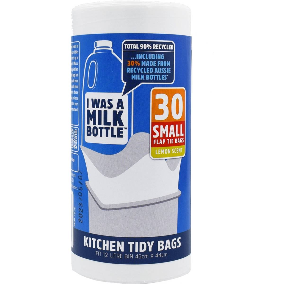I Was A Milk Bottle Kitchen Tidy Bag Small 30 Pack | Woolworths