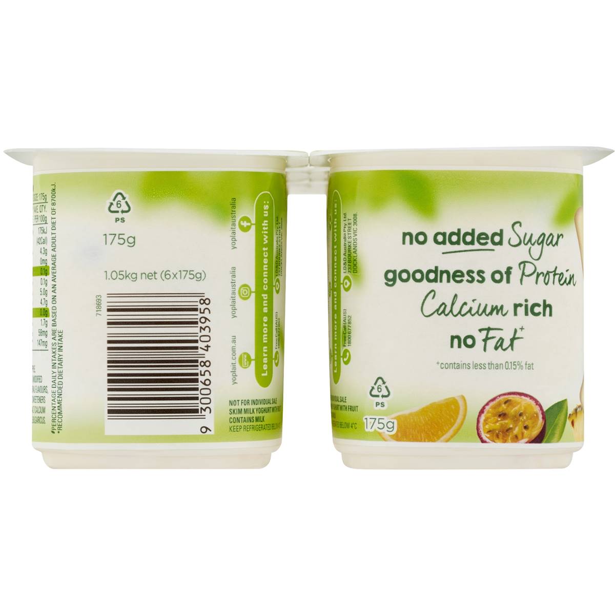 Yoplait Forme Zero Tropical Paradise Yoghurt 6x175g | Woolworths Yoplait Forme Zero Tropical Paradise Yoghurt 6x175g | Woolworths