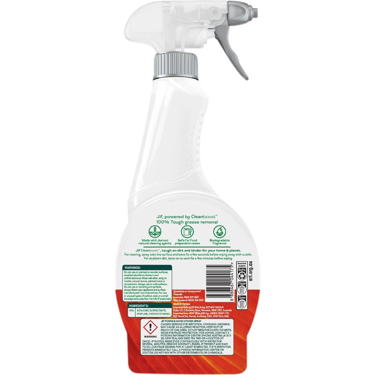 Jif Power & Shine Kitchen Spray 500ml | Woolworths