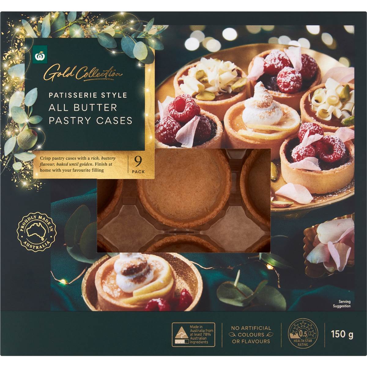 Woolworths Gold All Butter Pastry Cases 9 Pack | Woolworths