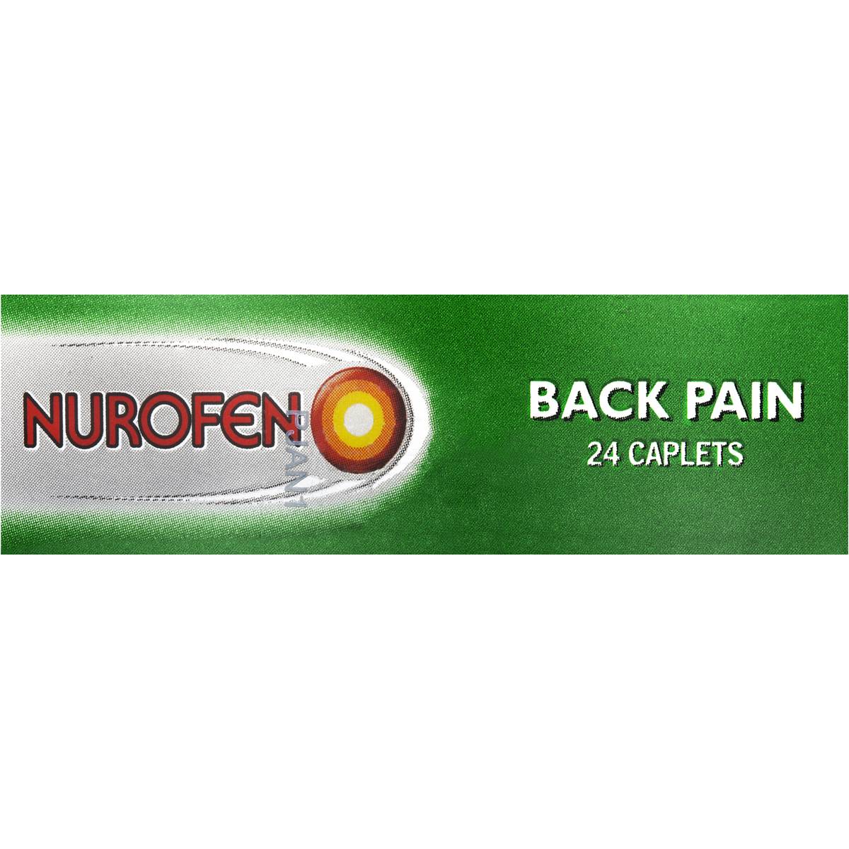 Nurofen Caplets Back Pain 24pk | Woolworths