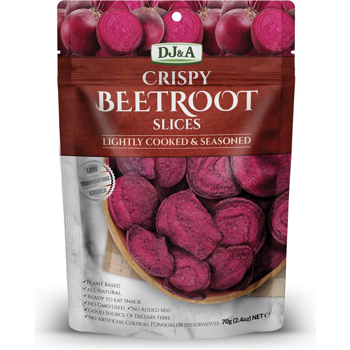 Nature's Protein Crispy Beetroot Slices 70g | Woolworths