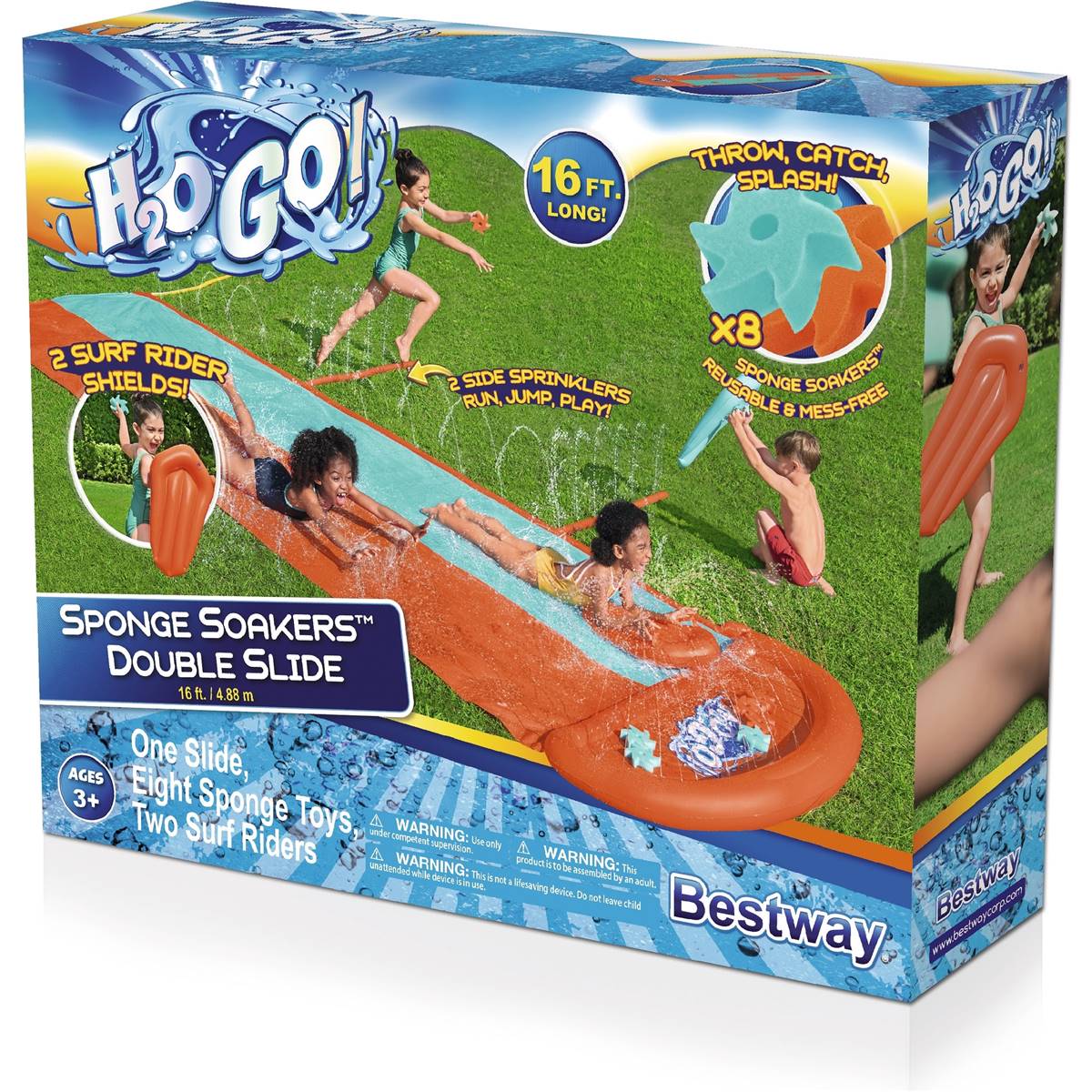 H20 Go Sponge Soakers Double Slide Each | Woolworths