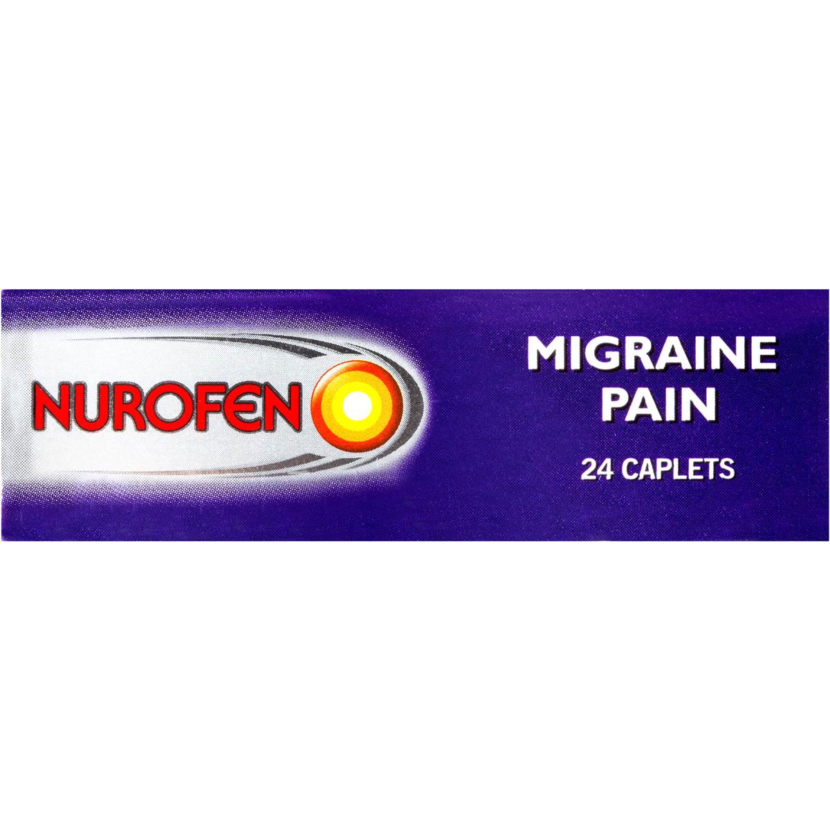 Nurofen Caplets Migraine Pain 24pk | Woolworths