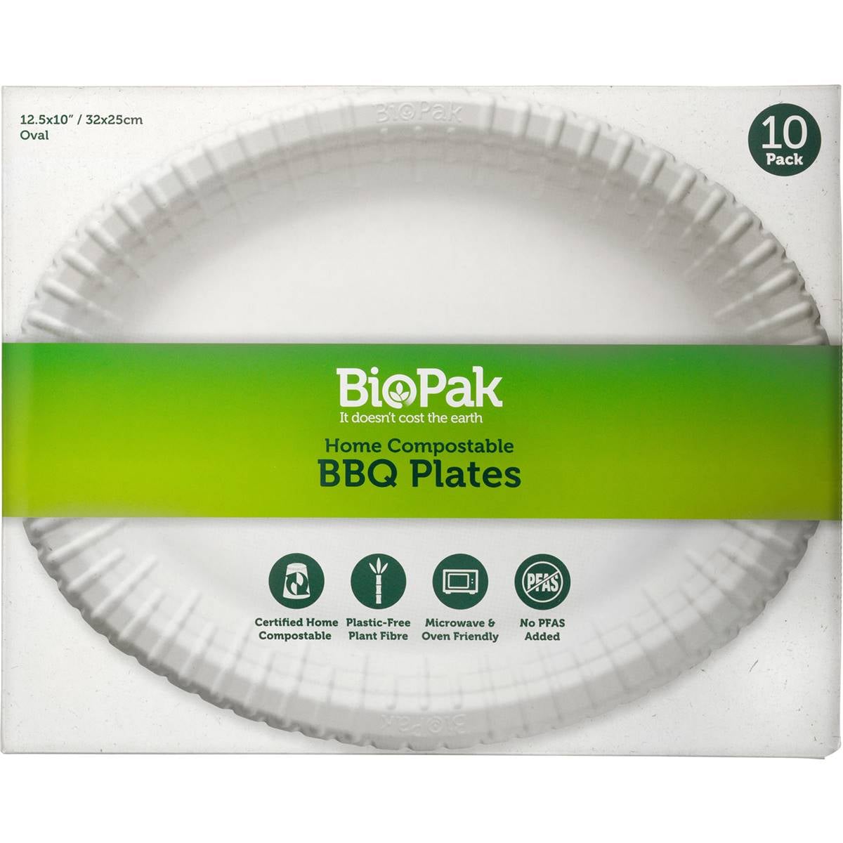 Biopak Bbq Plates Bbq Plates 10 Pack | Woolworths