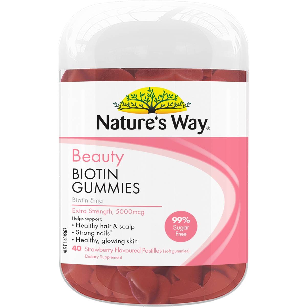 Nature's Way Beauty Biotin Gummies 40 Pack | Woolworths