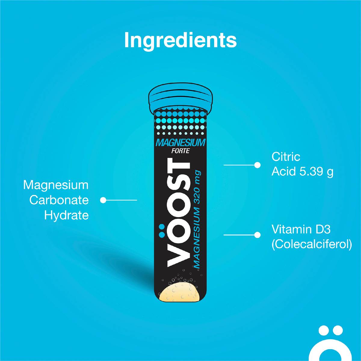 Voost Magnesium Forte Lemon Effervescent Tablets 10 Pack | Woolworths