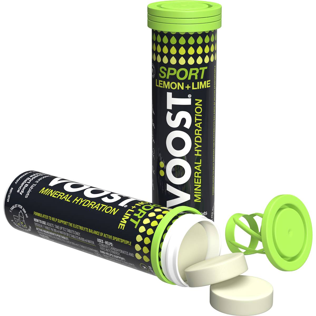 Voost Sport Lemon & Lime Effervescent Tablets 10 Pack | Woolworths