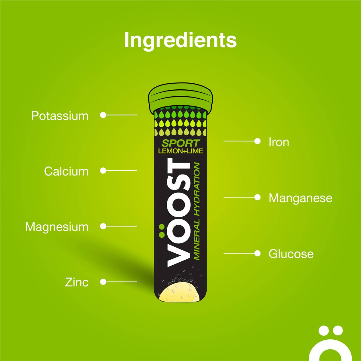 Voost Sport Lemon & Lime Effervescent Tablets 10 Pack | Woolworths