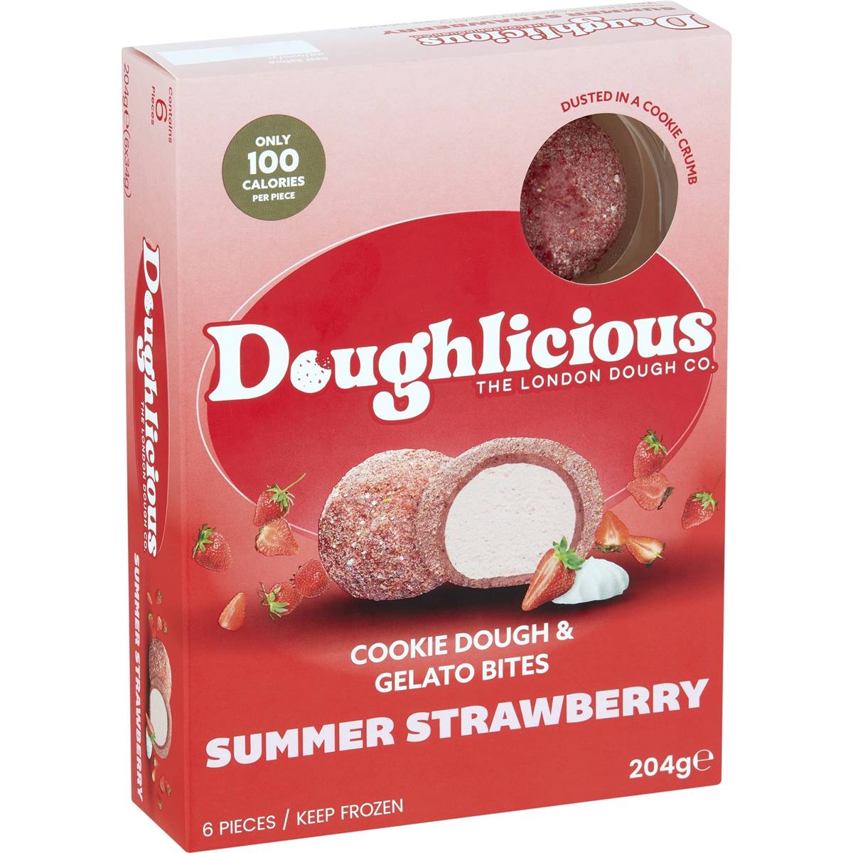Doughlicious Dessert Bites Summer Strawberry 6 Pack | Woolworths