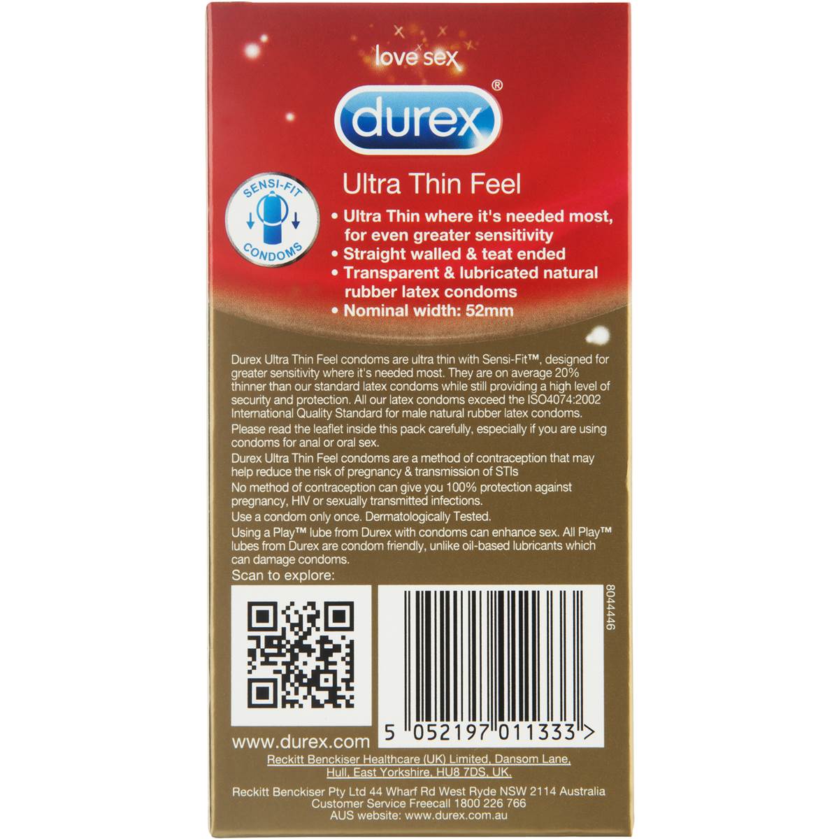 Durex Saturn Condoms Fetherlite Ultra Thin Feel 12 Pack | Woolworths