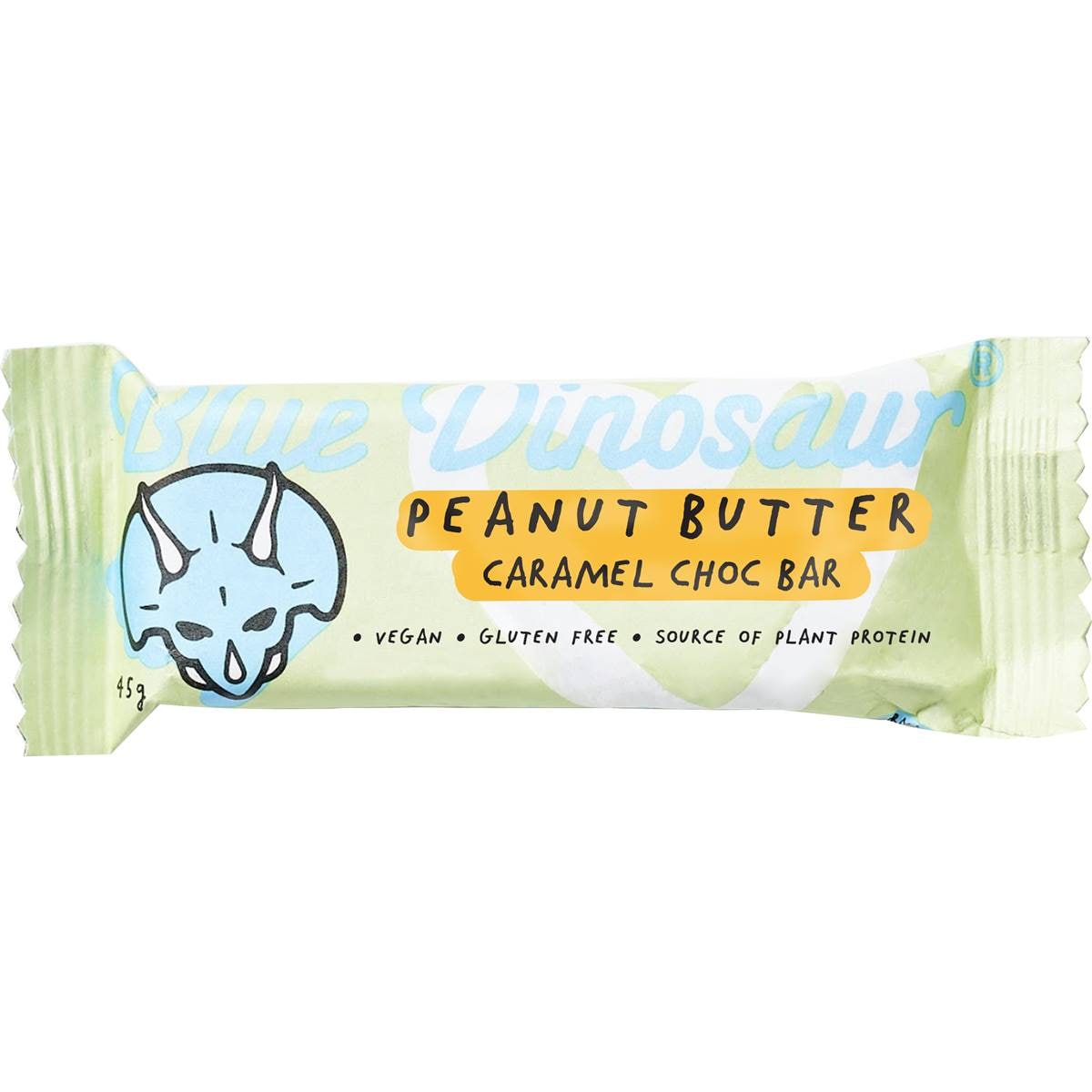 Blue Dinosaur Peanut Butter Caramel Choc Bar 45g | Woolworths