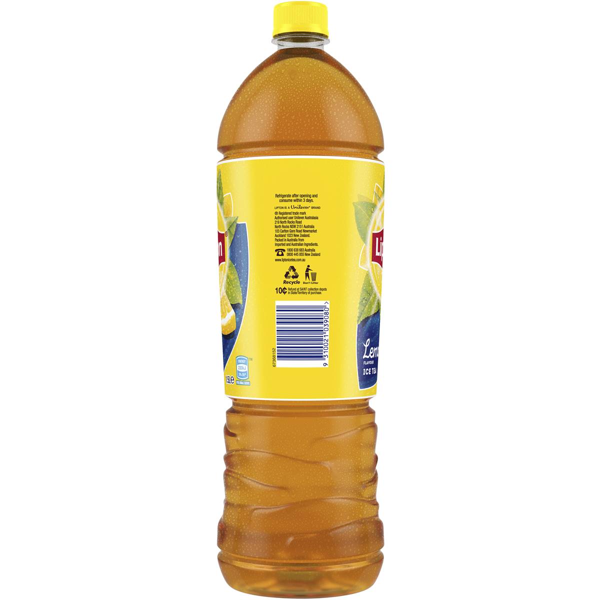 Lipton Ice Tea Lemon Tea Iced Tea Bottle Lemon 1.5l | Woolworths