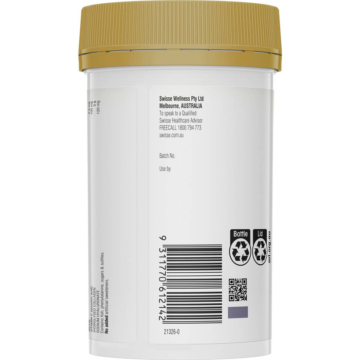 Swisse Marine Collagen Skin Hydration Powder 120g | Woolworths
