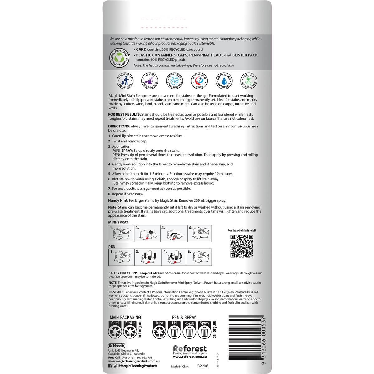 Magic Mini Stain Remover 2 Pack | Woolworths