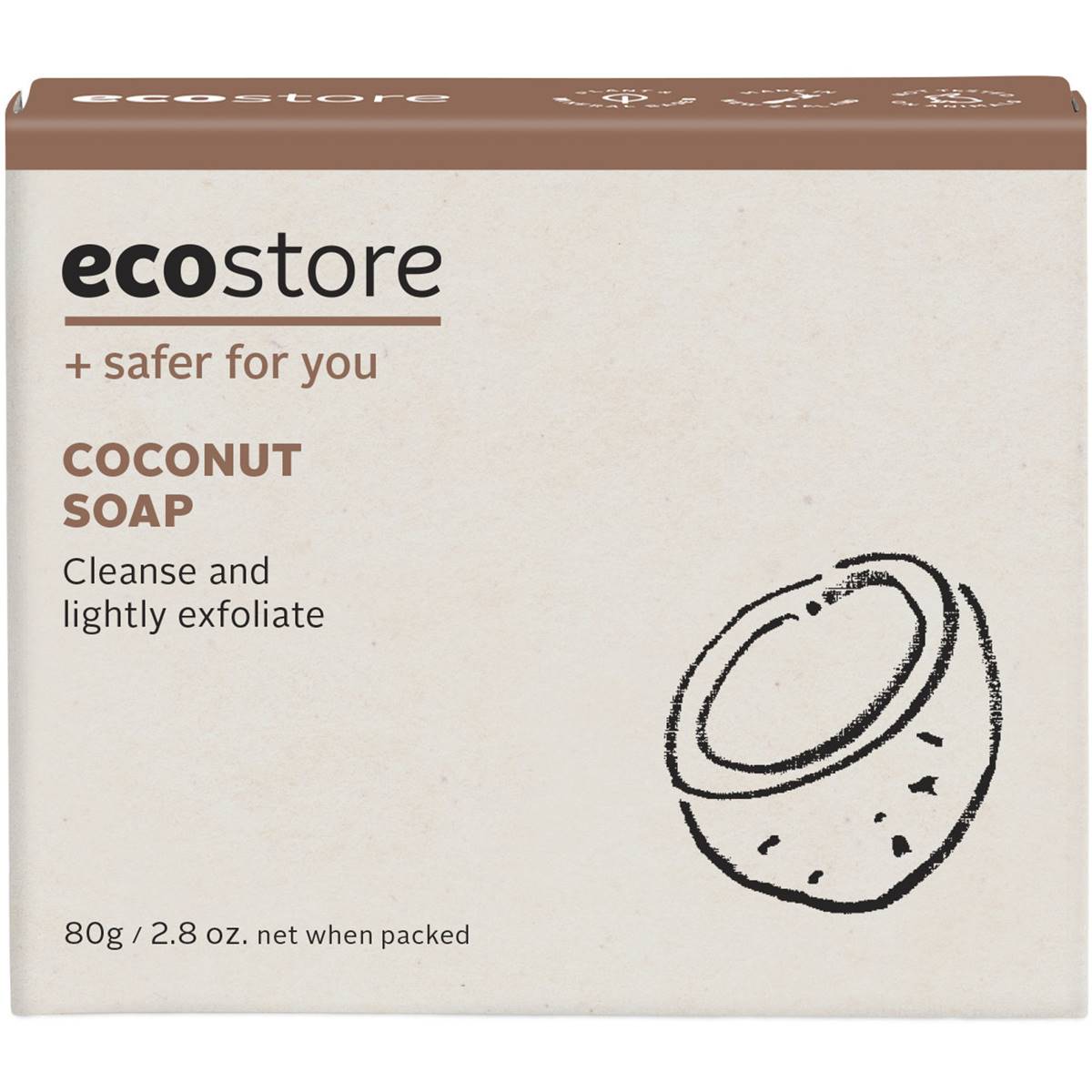 Ecostore Soap Bar Coconut 80g | Woolworths