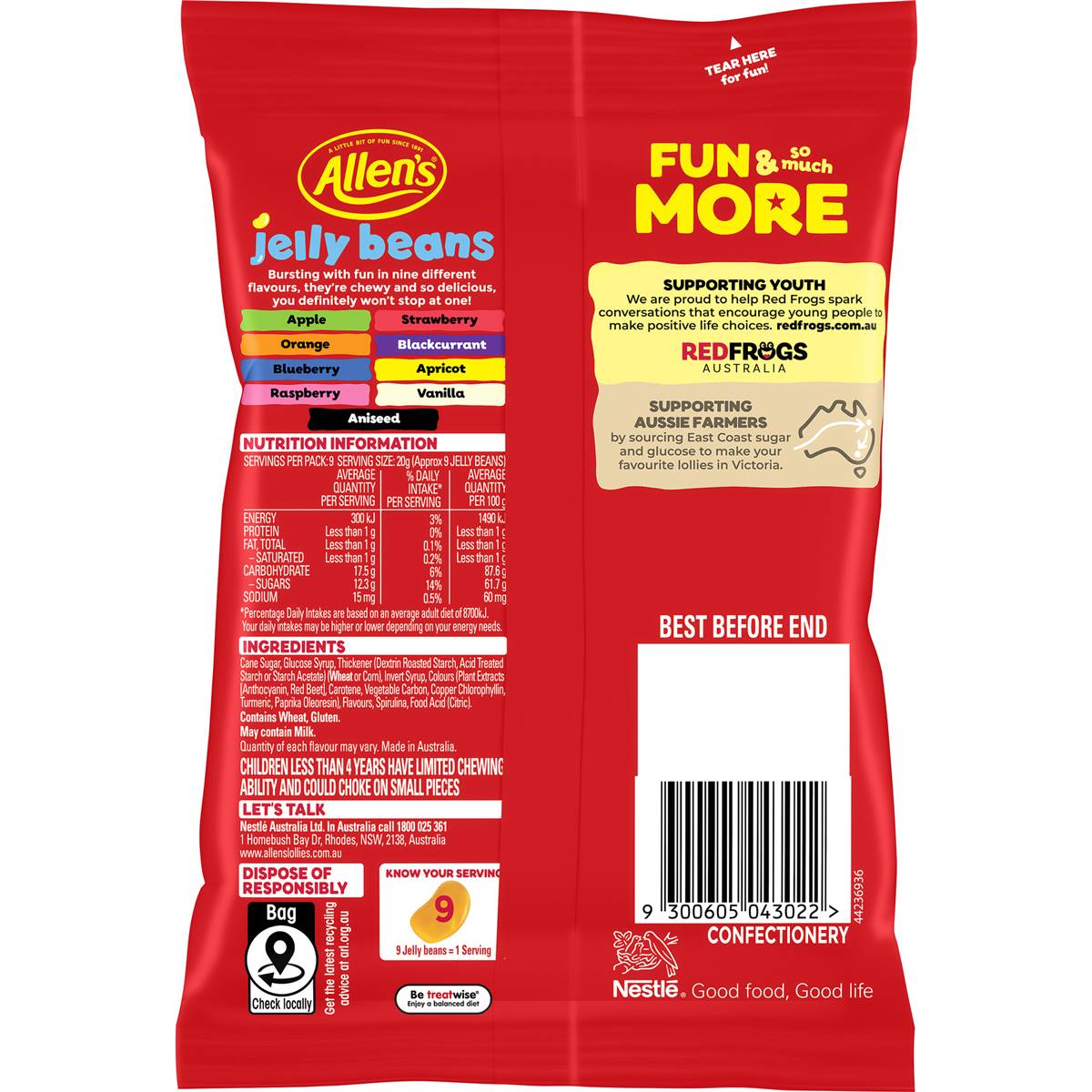 Allen's Jelly Beans Lollies Bag 190g | Woolworths