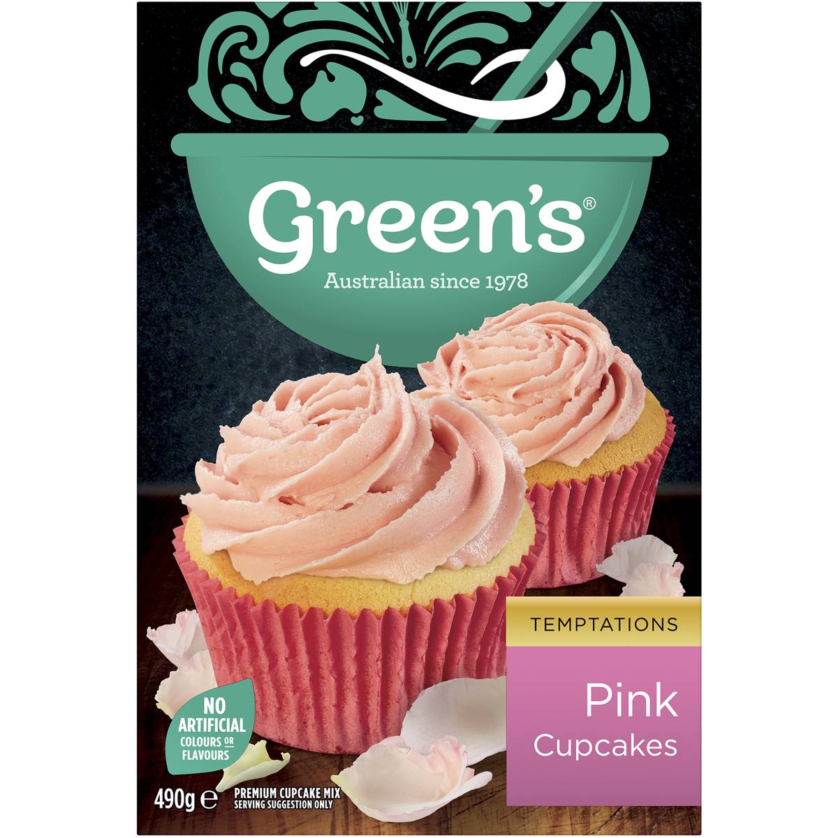 Green's Pink Cupcakes Mix 490g | Woolworths