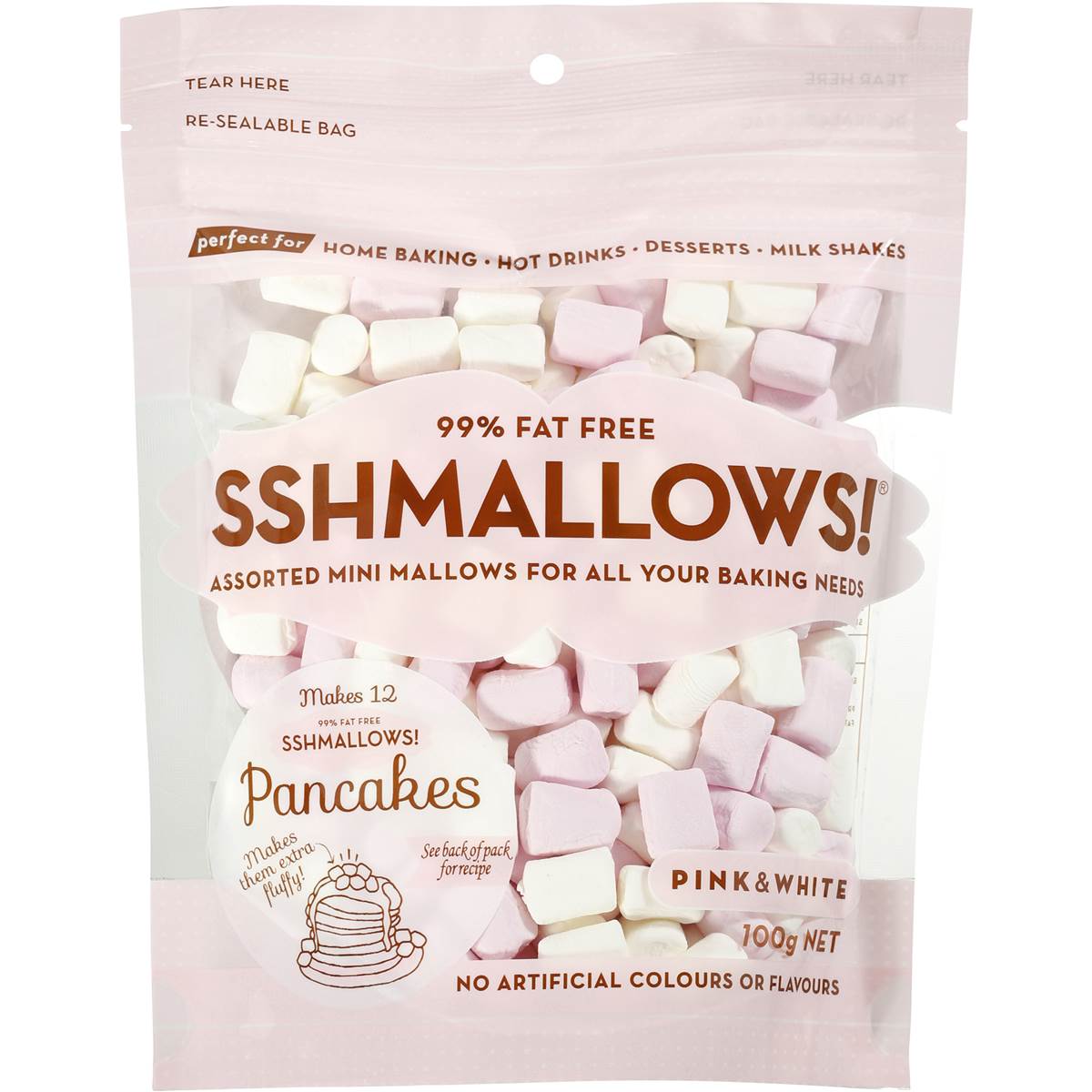 Sshmallows Cake Decoration Mallows Mini Assorted 100g | Woolworths