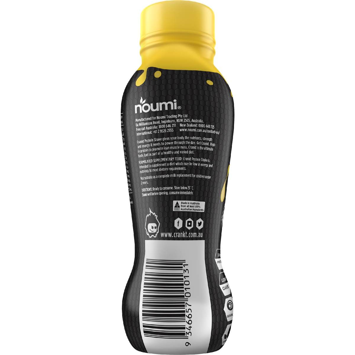 Crankt Premium Protein Shake Banana 400ml | Woolworths