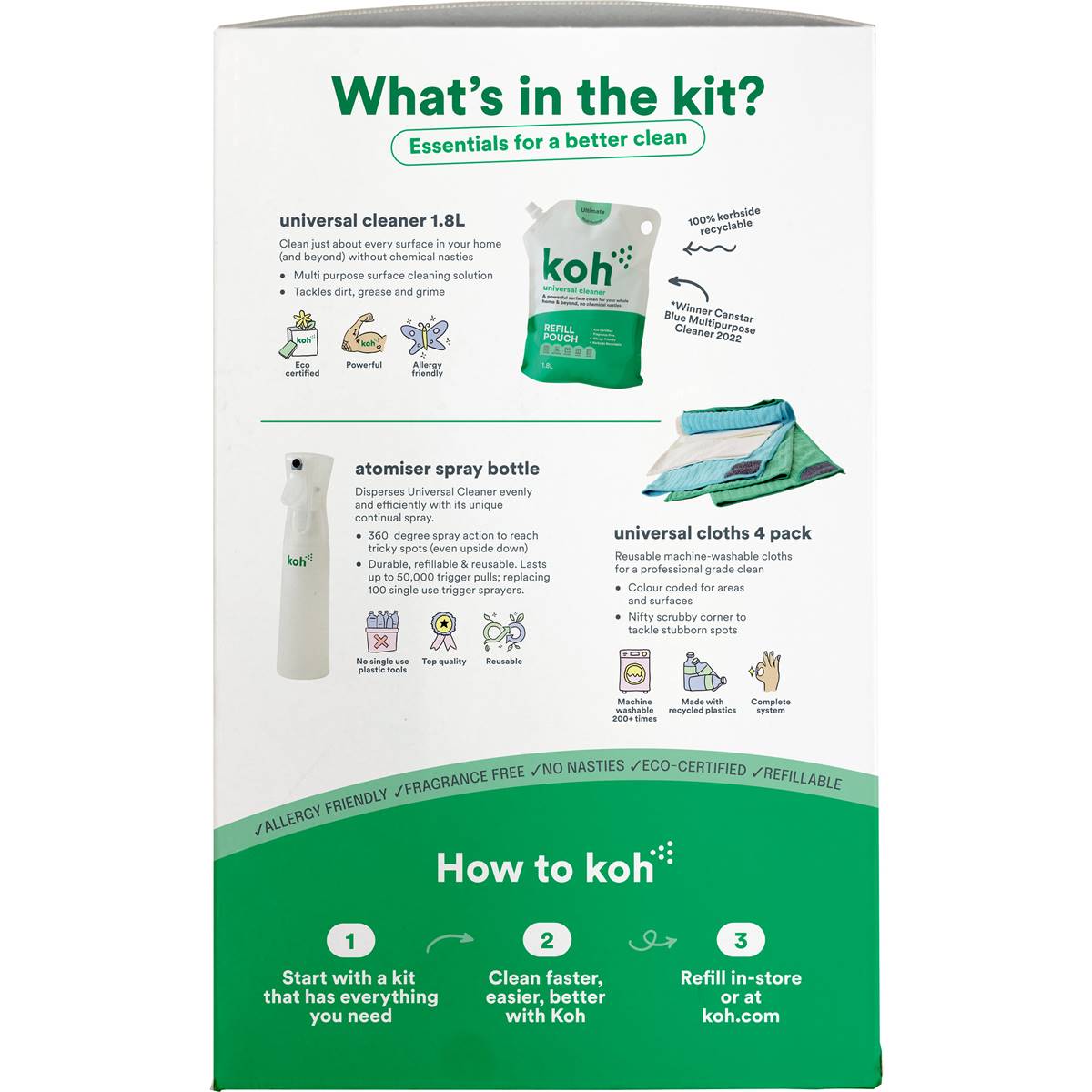 Koh Surface Essentials Kit Each | Woolworths